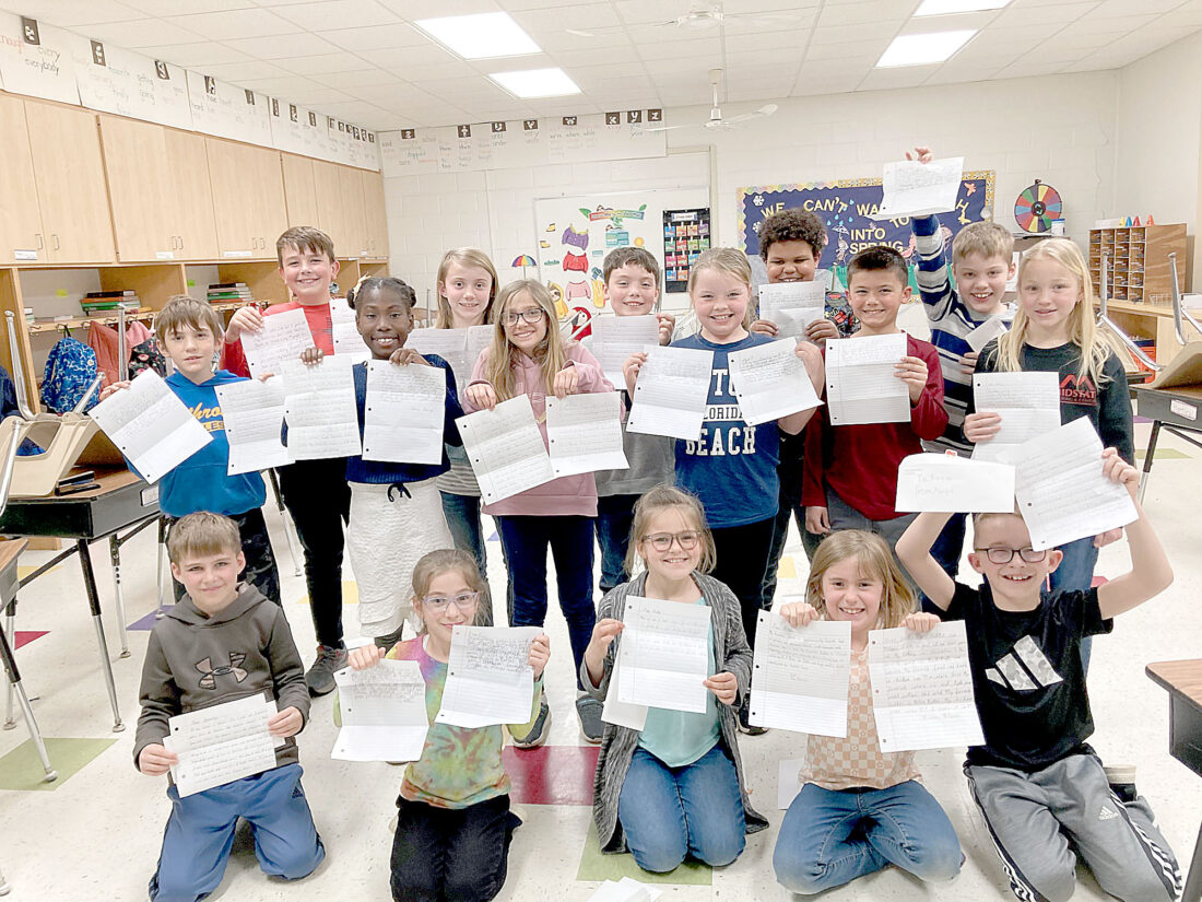 Students put pen to paper | News, Sports, Jobs - The Sentinel
